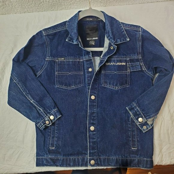 sean Jhon | Jackets & Coats | Sean John Boys Denim Jacket 7x Xl Blue ...